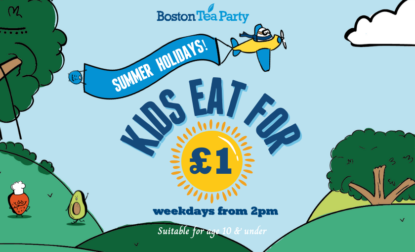 Boston Tea Party - Kids eat for £1 - Worthing Town Centre BID